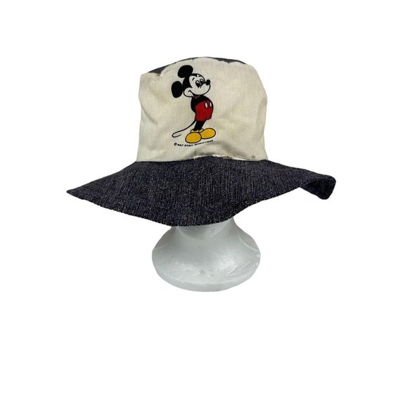 Disney | Accessories | Vintage Disney Hat Mickey Mouse Sun Beach Cap ...